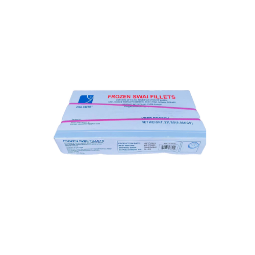 10/12 (Basa) Shatter Pack Swai fillet 100% 1/22LBS/Case ($2.49/LB) – Topfoo
